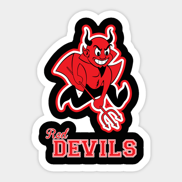 Red Devils - Devil - Sticker | TeePublic